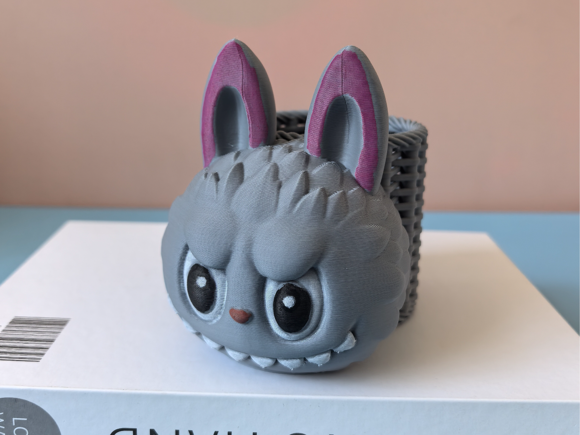 Labubu Big Head Pen Holder Print in Place Labubu Pen Holder Decor by ...