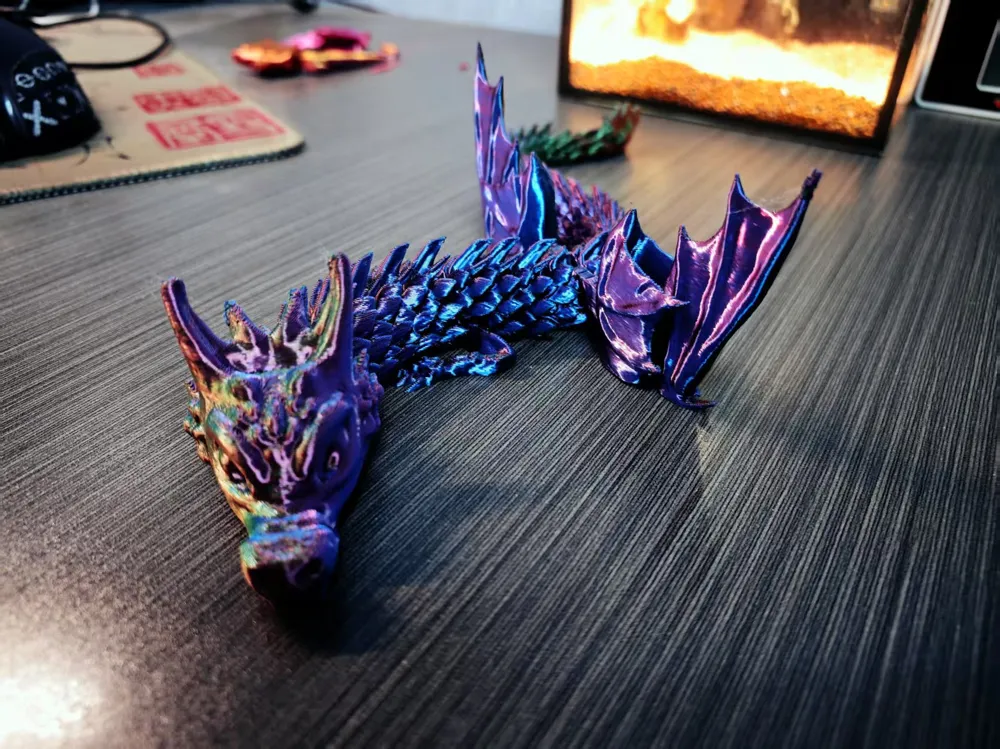 Bone Wing Dragon—Print-in-Place Articulated - Free 3D Print Model ...