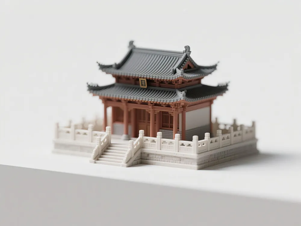 Historic Architecture—Ancient Pavilion Print-in-Place by a18yuan ...