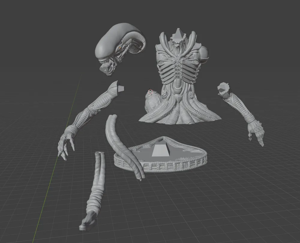 Life-Size Alien Xenomorph Bust AVP 3D Model by Ryan MakerWorld ...