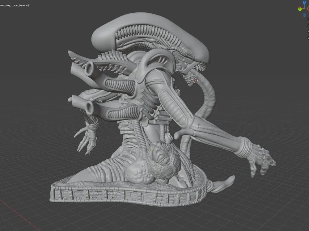 Life-Size Alien Xenomorph Bust AVP 3D Model by Ryan @ TheMajinLab ...