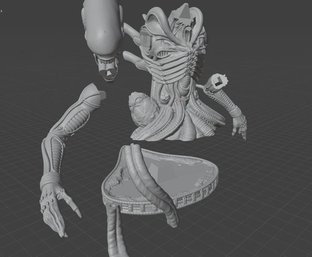 Life-Size Alien Xenomorph Bust AVP 3D Model by Ryan @ TheMajinLab ...