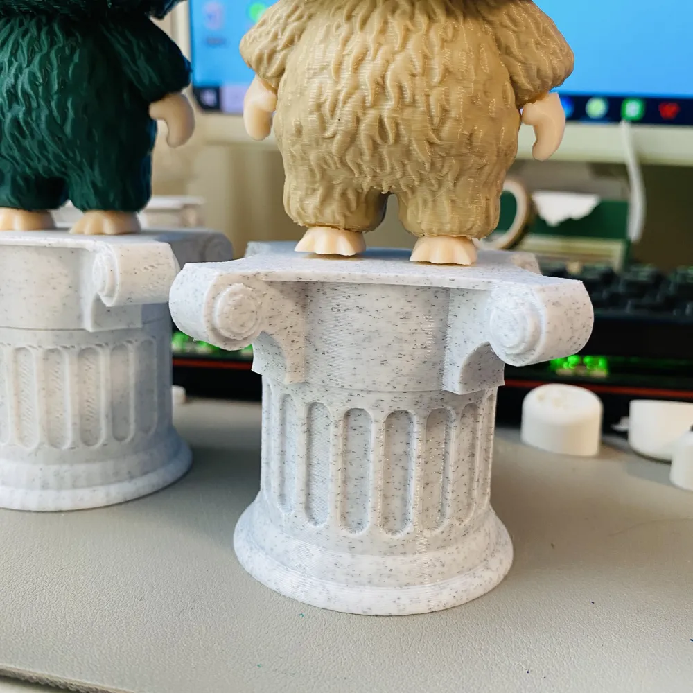 Latest Version 3.0 Labubu Roman Column Retro Base Figurine Model ...