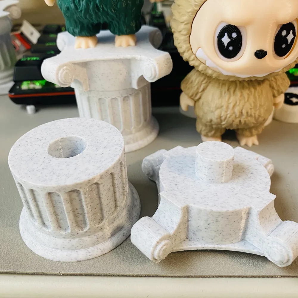 Latest Version 3.0 Labubu Roman Column Retro Base Figurine Model ...