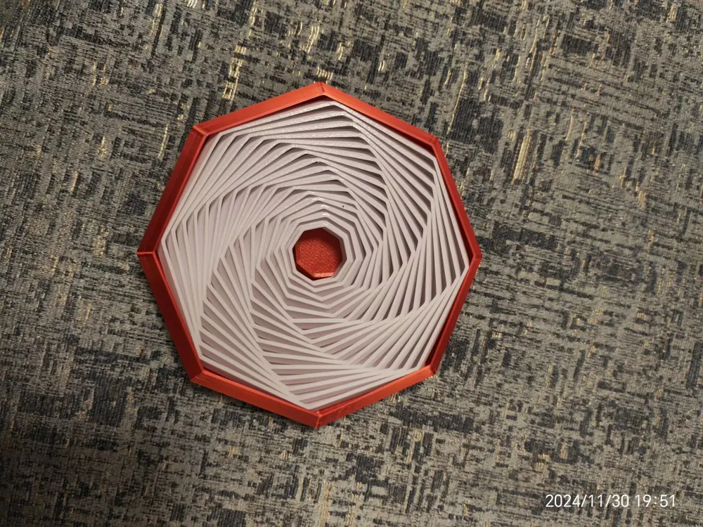 Double-sided articulated octagonal fidget toy carrot tower, telescopic ...