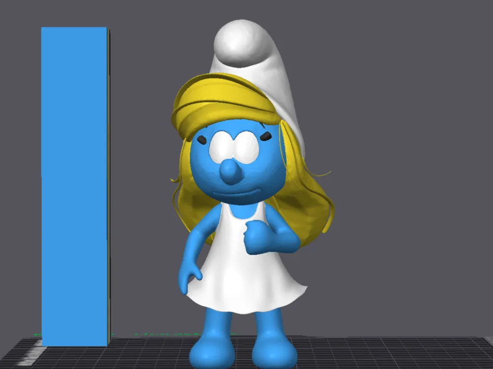 Smurfette 3D Model The Iconic Smurf Full of Charm by Ryan @ TheMajinLab ...