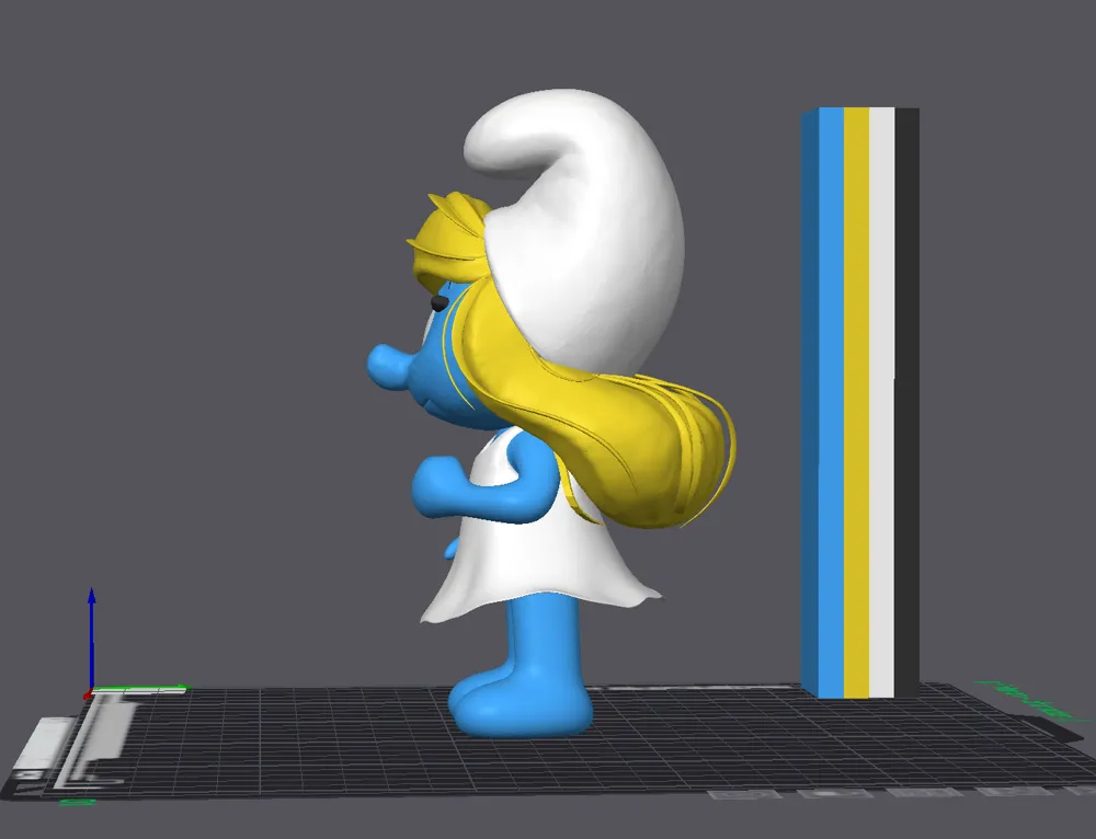 Smurfette 3D Model The Iconic Smurf Full of Charm by Ryan @ TheMajinLab ...