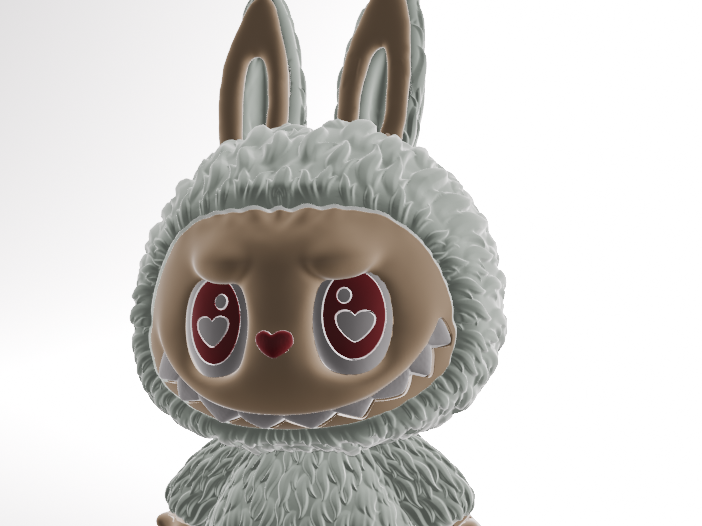 Labubu-Heart Eyes-Base by 墨凝 MakerWorld: Download Free 3D Models