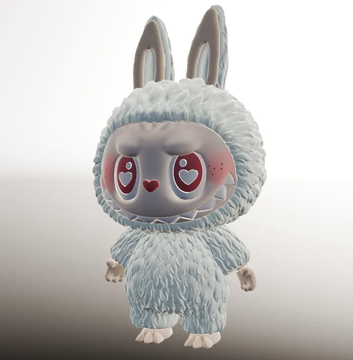 Labubu-Heart Eyes-Base by 墨凝 MakerWorld: Download Free 3D Models