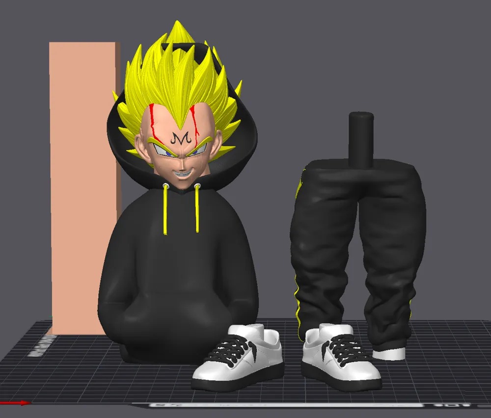 Urban Vibes Majin Vegeta Blackout Hoodie Kit - Free 3D Print Model ...