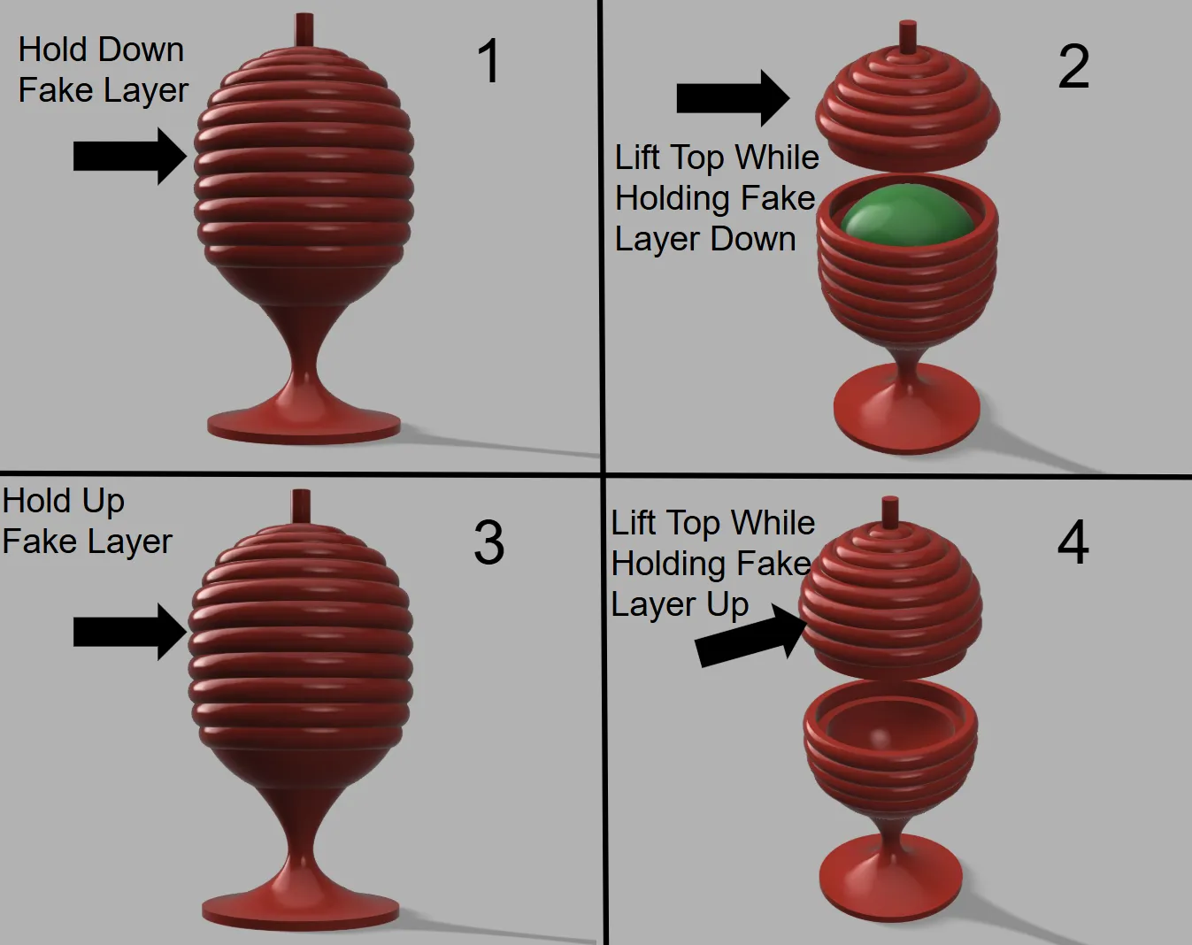 Ball and Vase Magic Trick - Free 3D Print Model - MakerWorld