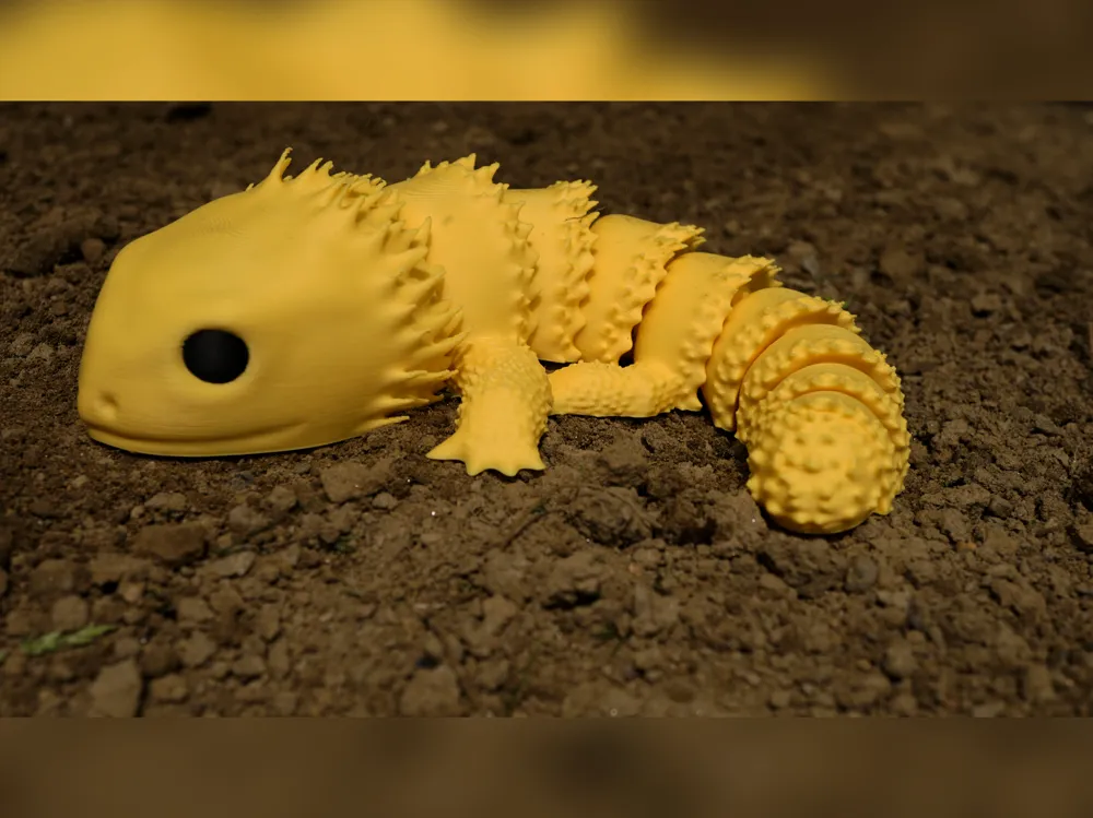 Flexi Bearded Dragon - Lizard - Free 3D Print Model - MakerWorld