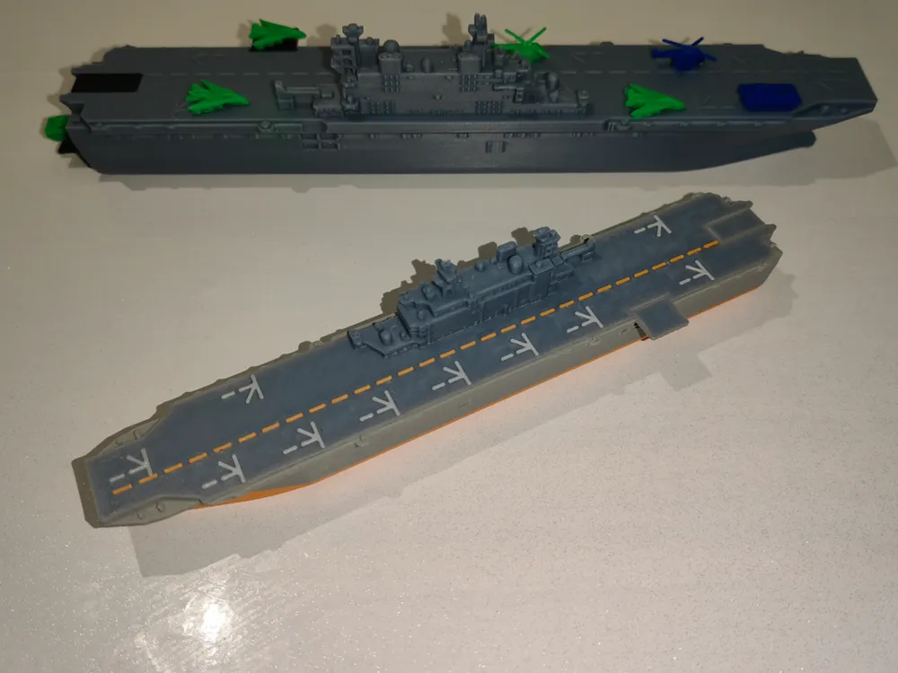 Tarawa-class amphibious assault ship -- scaled-down print-in-place ...