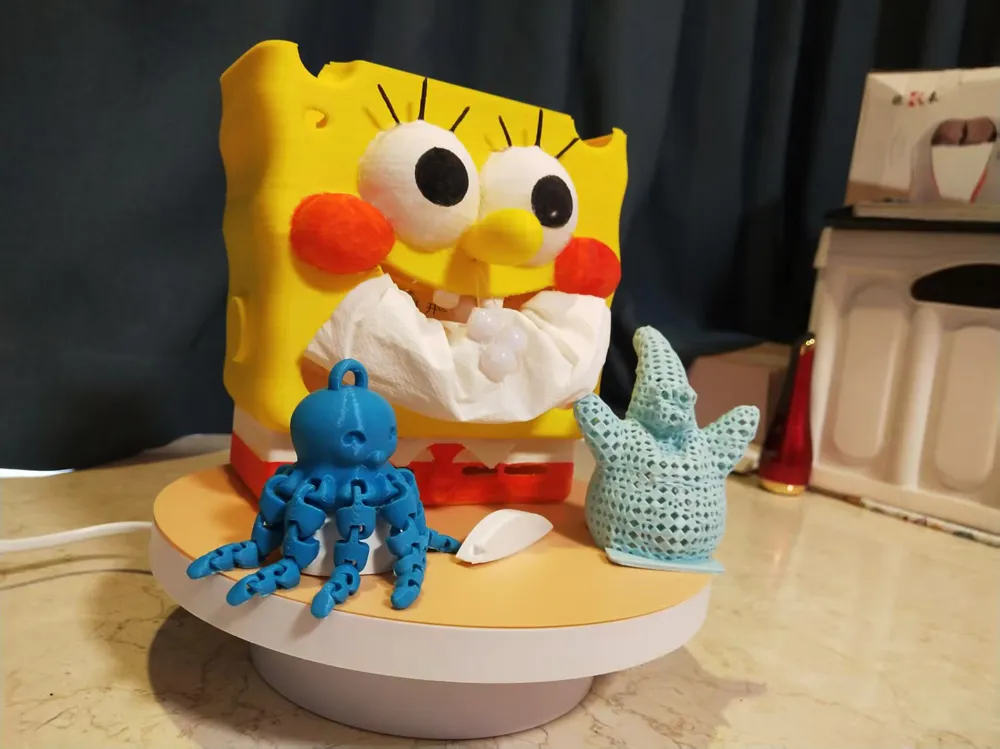 Spongebob Squarepants Tissue Box by user_2665781453MakerWorld: Download ...