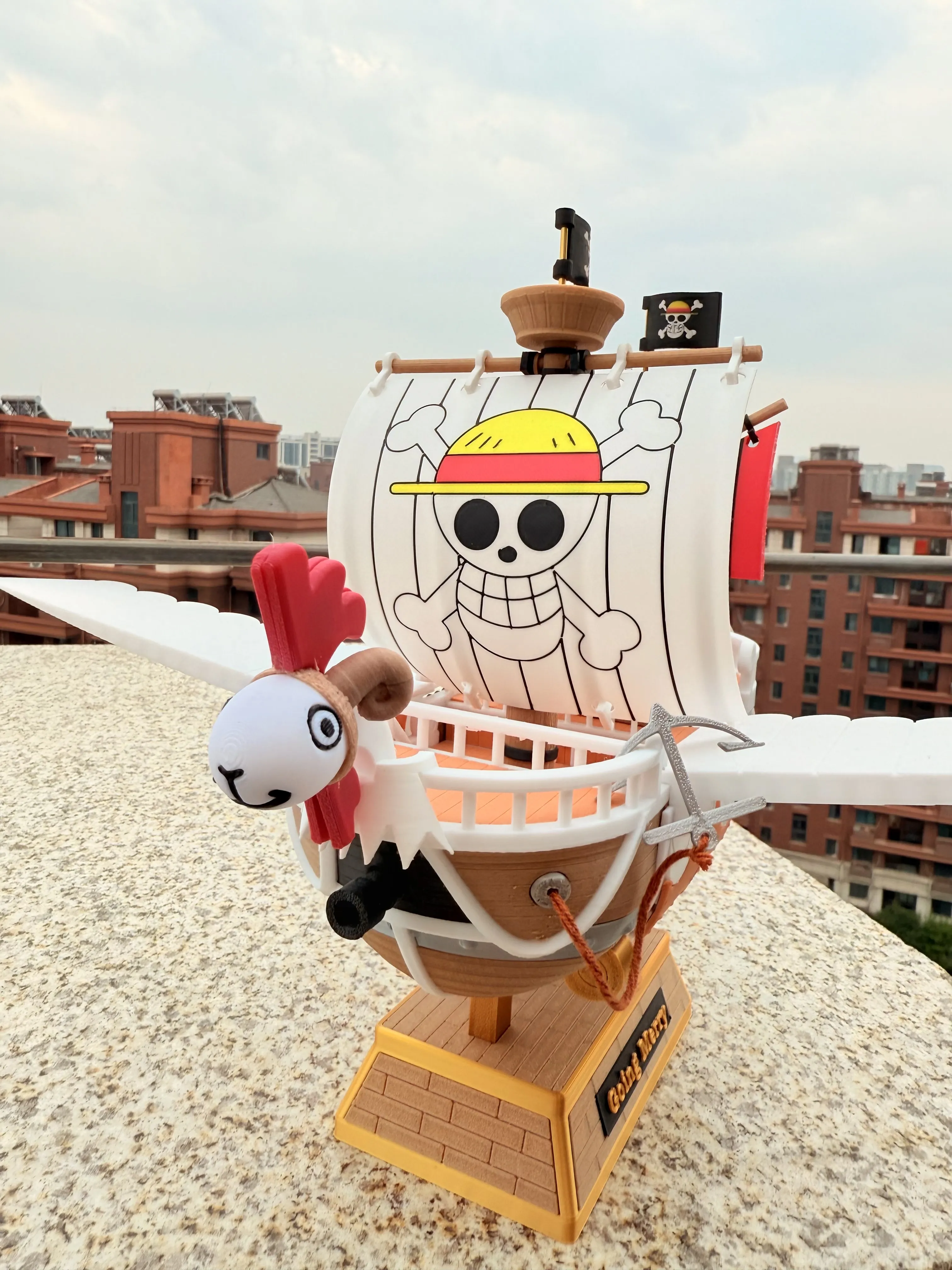 【150+ parts/450g】Going Merry/One Piece Luffy (restored based on Oda's ...