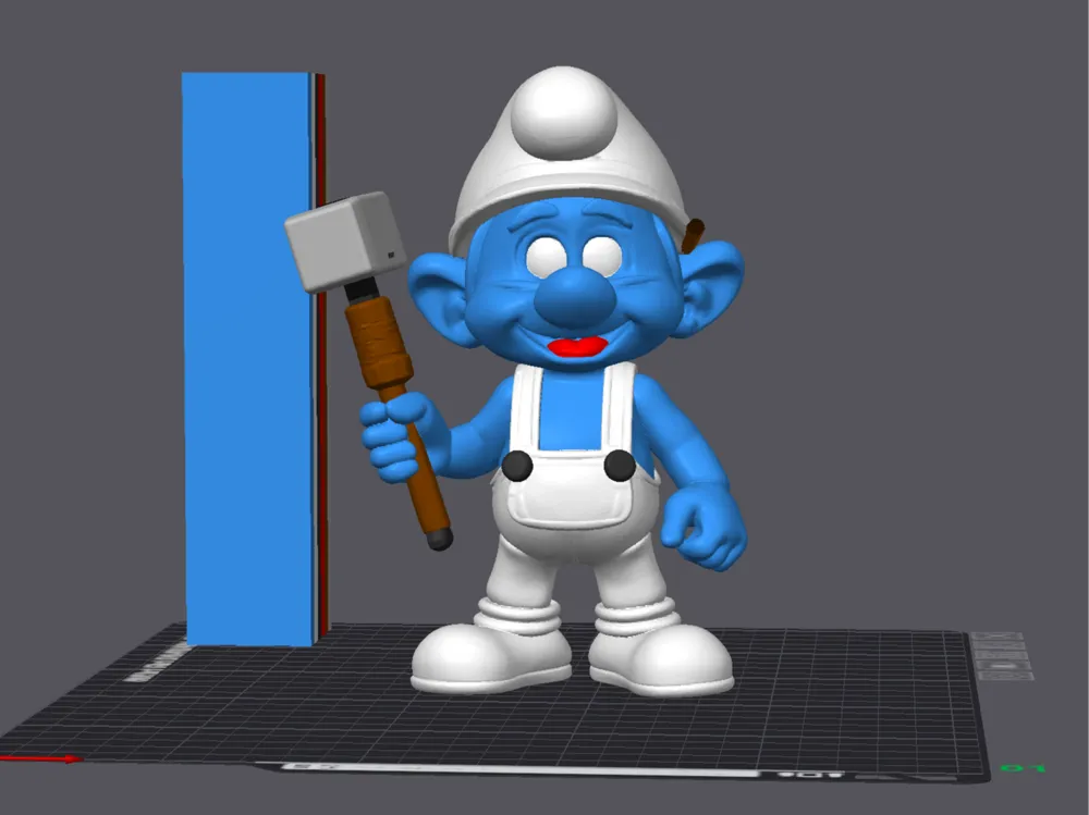 Handy Smurf – Pre-Colored 3D Model - Free 3D Print Model - MakerWorld