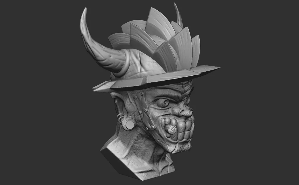 Smoking orc bust by Corn capital creations MakerWorld: Download Free 3D ...