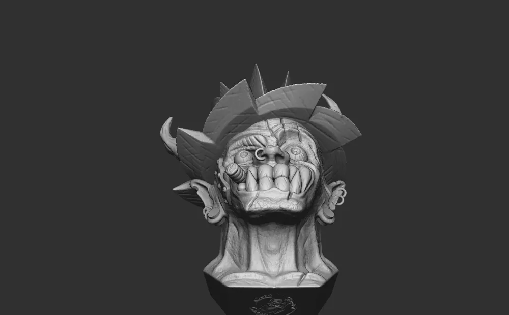 Smoking orc bust by Corn capital creations MakerWorld: Download Free 3D ...
