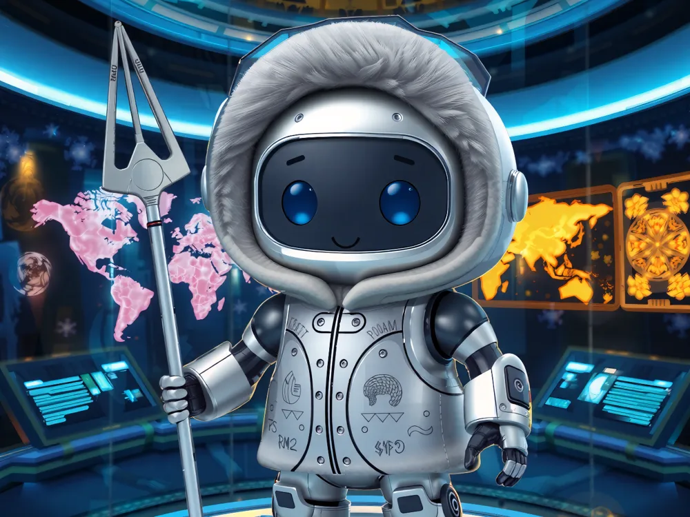 IceBot Arctic Bot Figurine by My Robot 3D MakerWorld: Download Free 3D Models