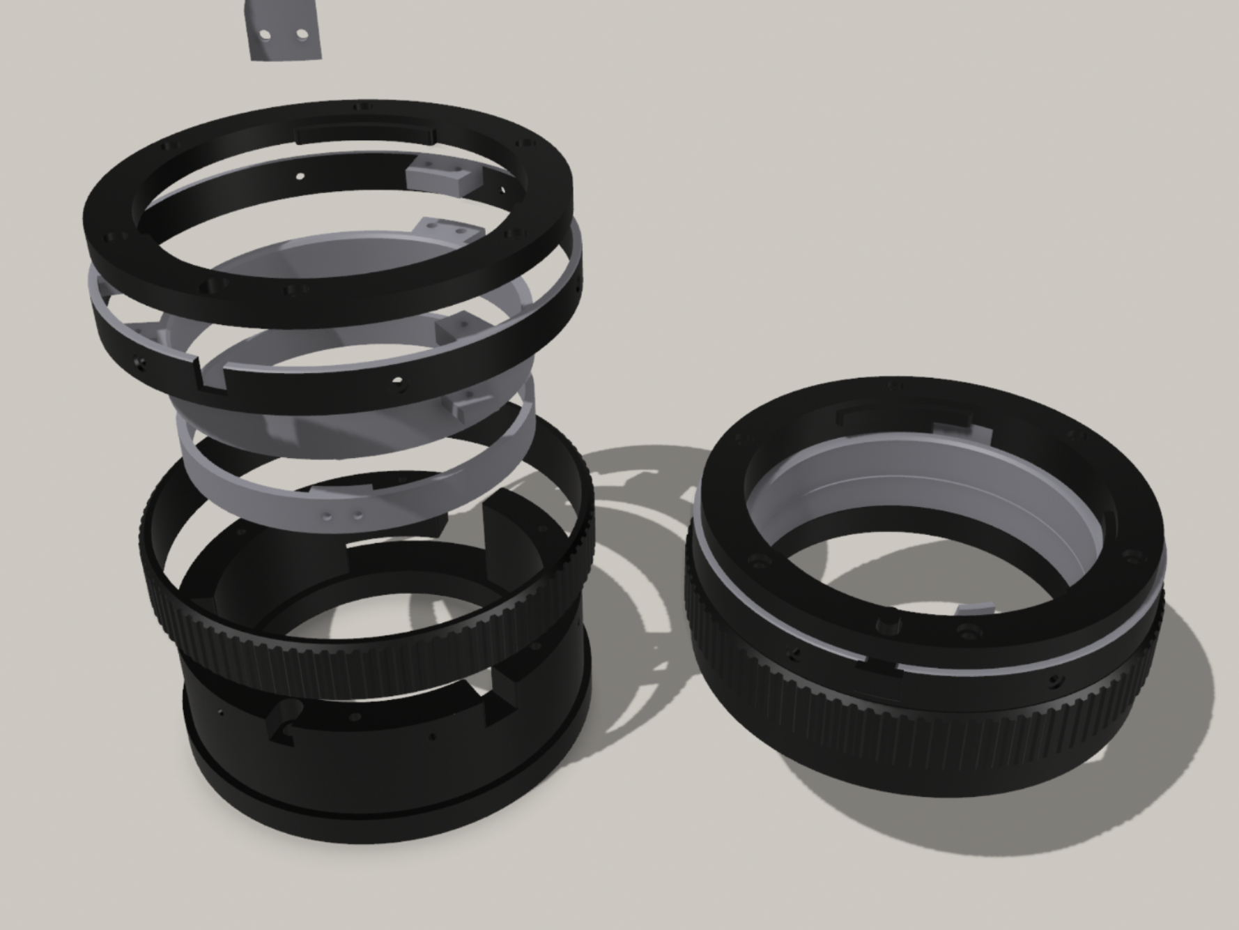 Lens adapter ring, Minolta A-mount to M3 custom expansion, adjustable ...