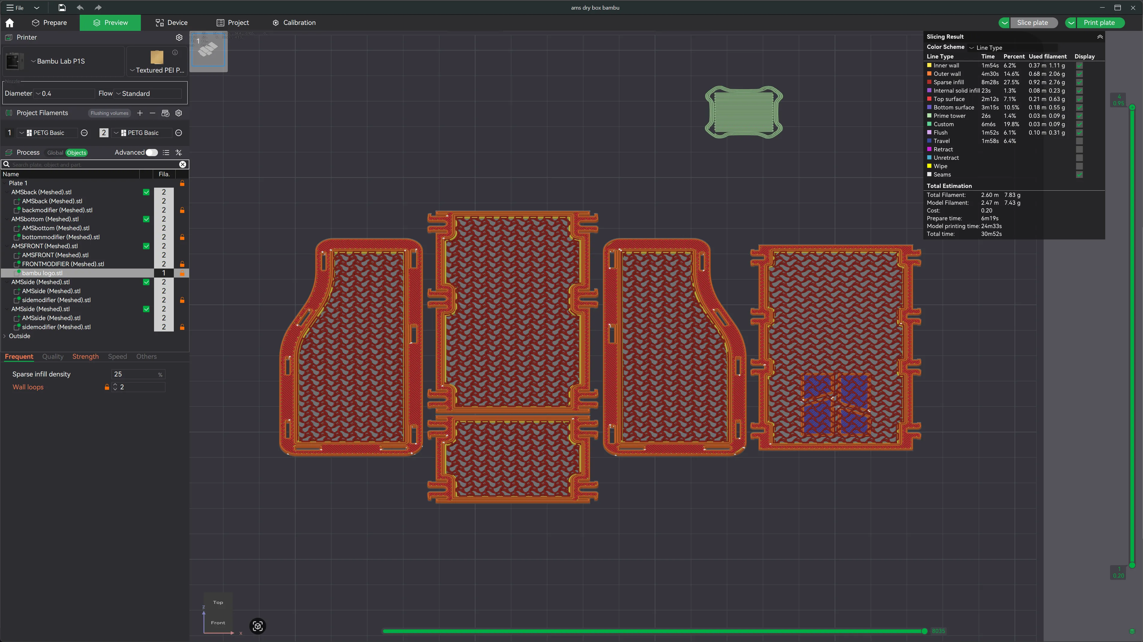 AMS dry pod Ultra ventilated, light 8g, kit card - Free 3D Print Model ...