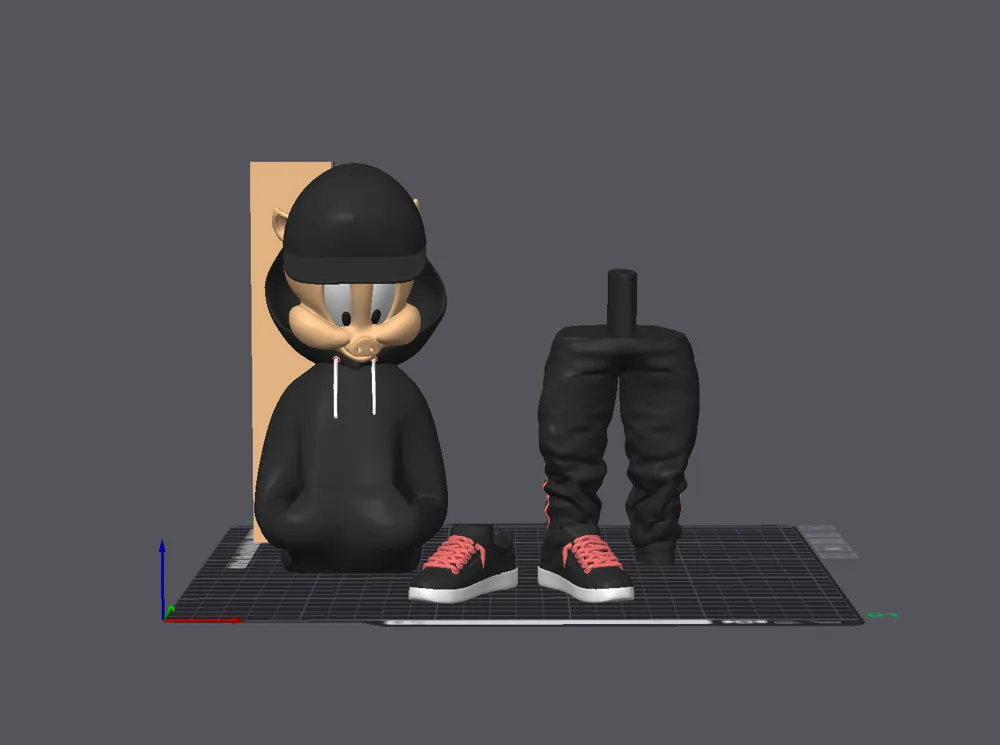 Urban Vibes Porky Pig Blacked Out Drip by Ryan MakerWorld: Download ...