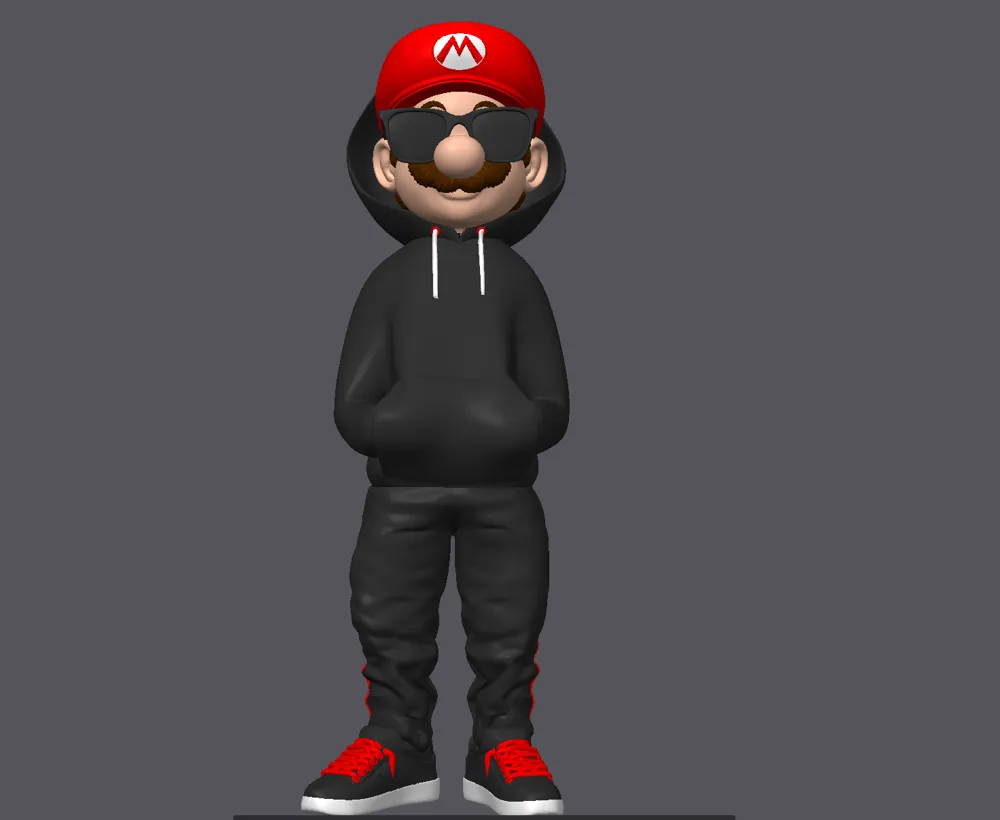 Urban Vibes Super Mario Blacked-Out Kit - Free 3D Print Model - MakerWorld