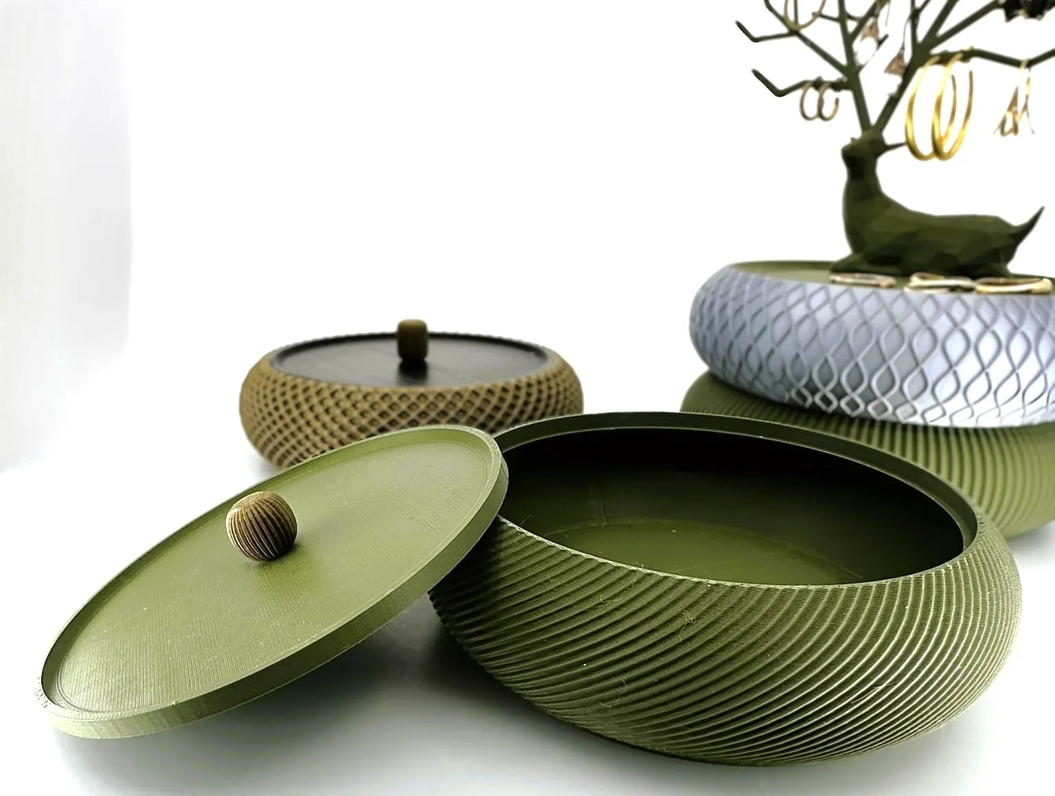 Jewelry box V2 - Ribbed pattern by SofieTh MakerWorld: Download Free 3D ...
