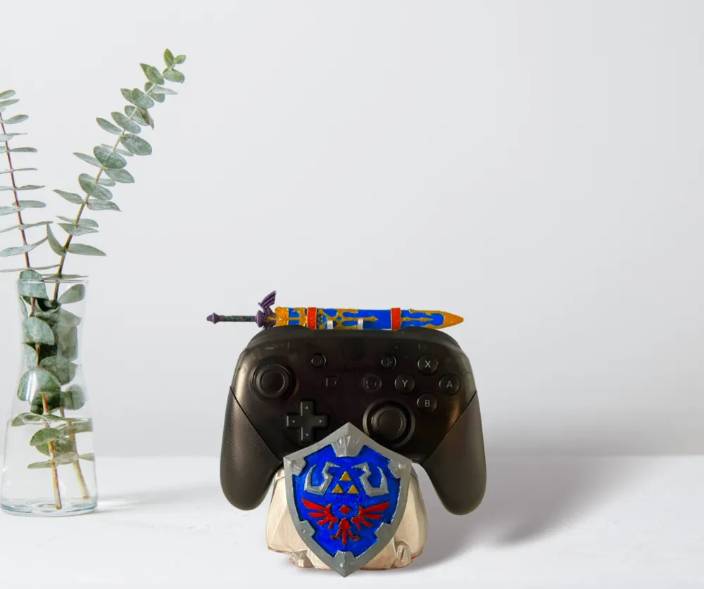 Zelda Themed Controller Stand - Free 3D Print Model - MakerWorld