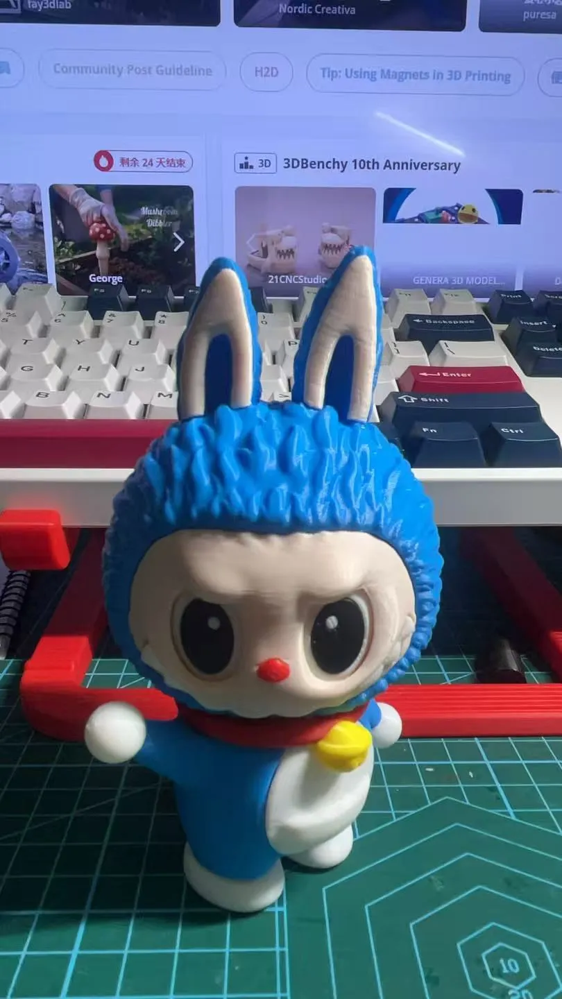 labubu-Labubu-Doraemon-Dora-bubu by 从天而降的兔子 MakerWorld: Download Free 3D Models