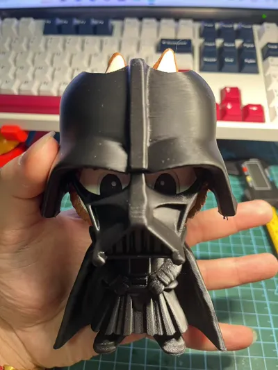 Darth-momo! Your Grand Leader has arrived! Labubu zimomo Star Wars ...