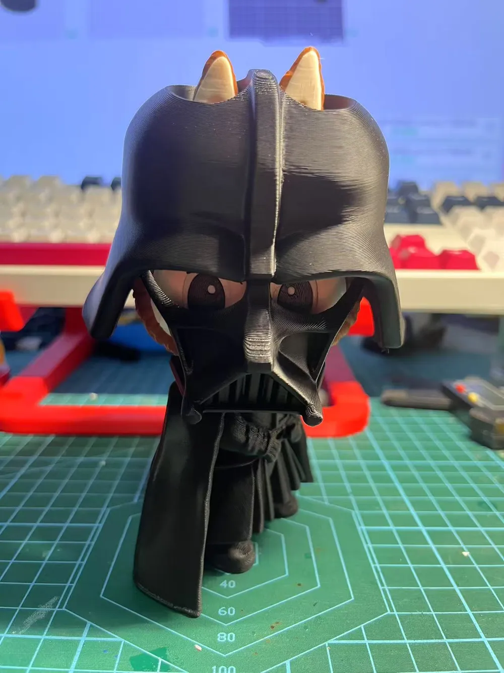 Darth-momo! Your Grand Leader has arrived! Labubu zimomo Star Wars ...