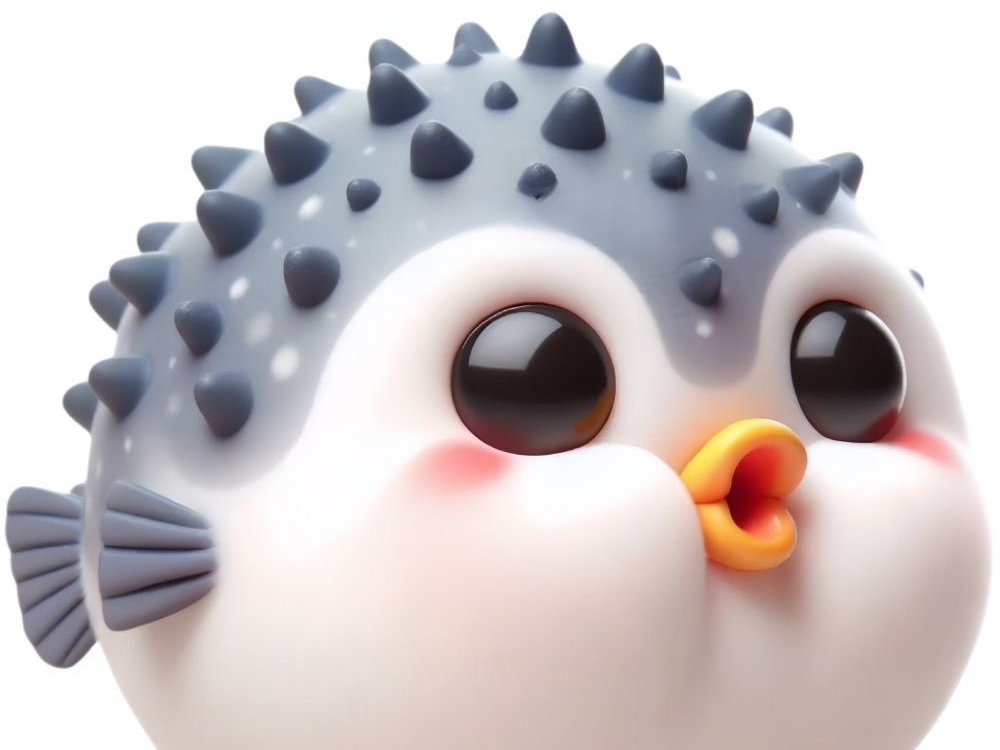 Pufferfish, an angry pufferfish by 老_babyMakerWorld: Download Free 3D ...
