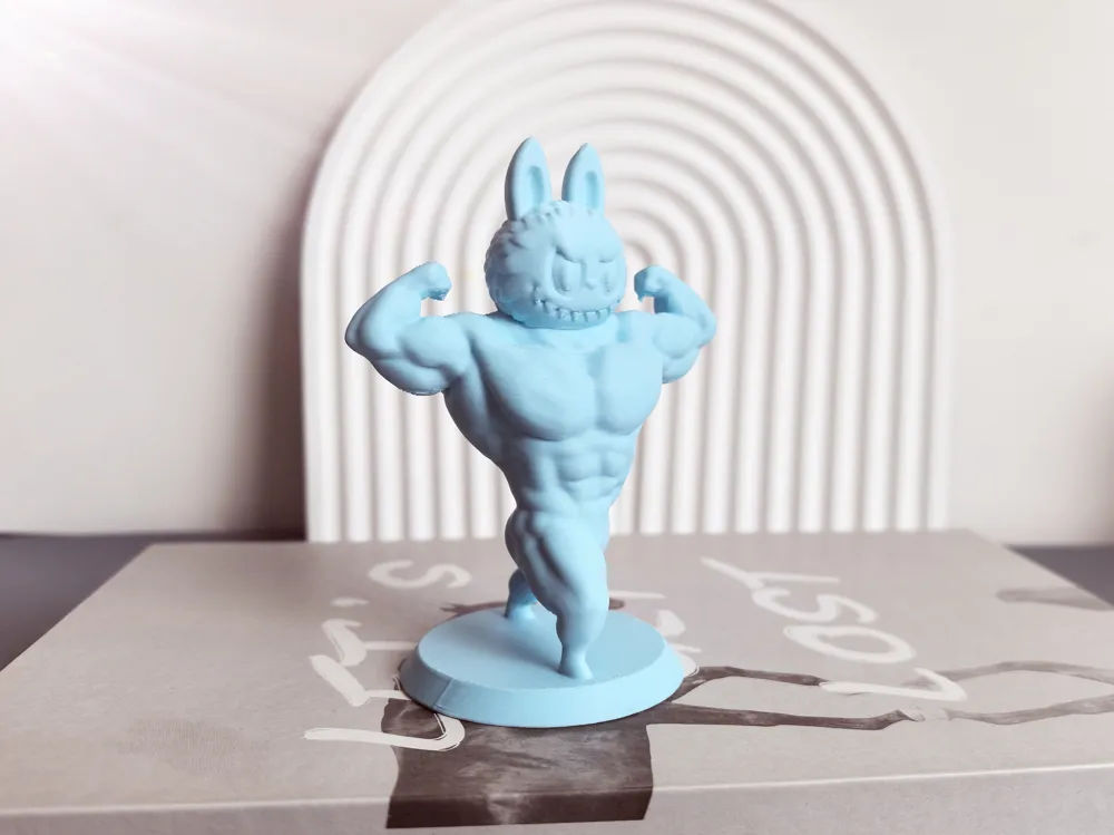 A muscular Labubu, a fitness Labubu by naiyangyang MakerWorld: Download ...