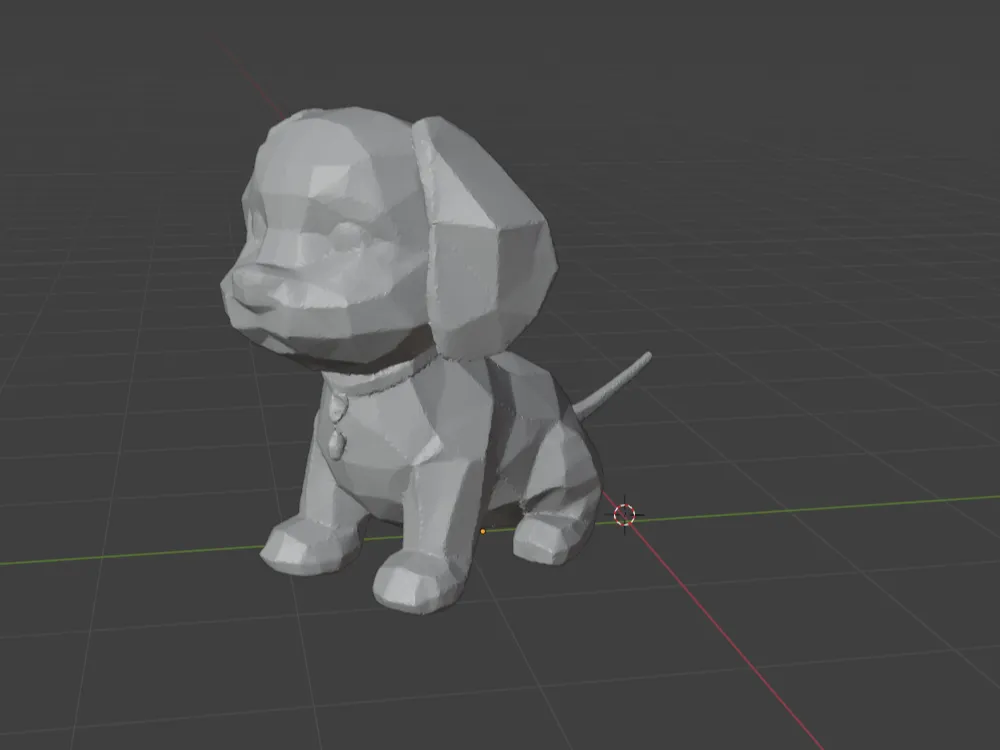 cute low poly dog - Free 3D Print Model - MakerWorld