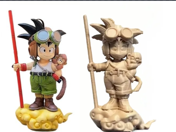 Dragon Ball GK Monkey Son Goku Figurine Title Page Flight Suit Original ...