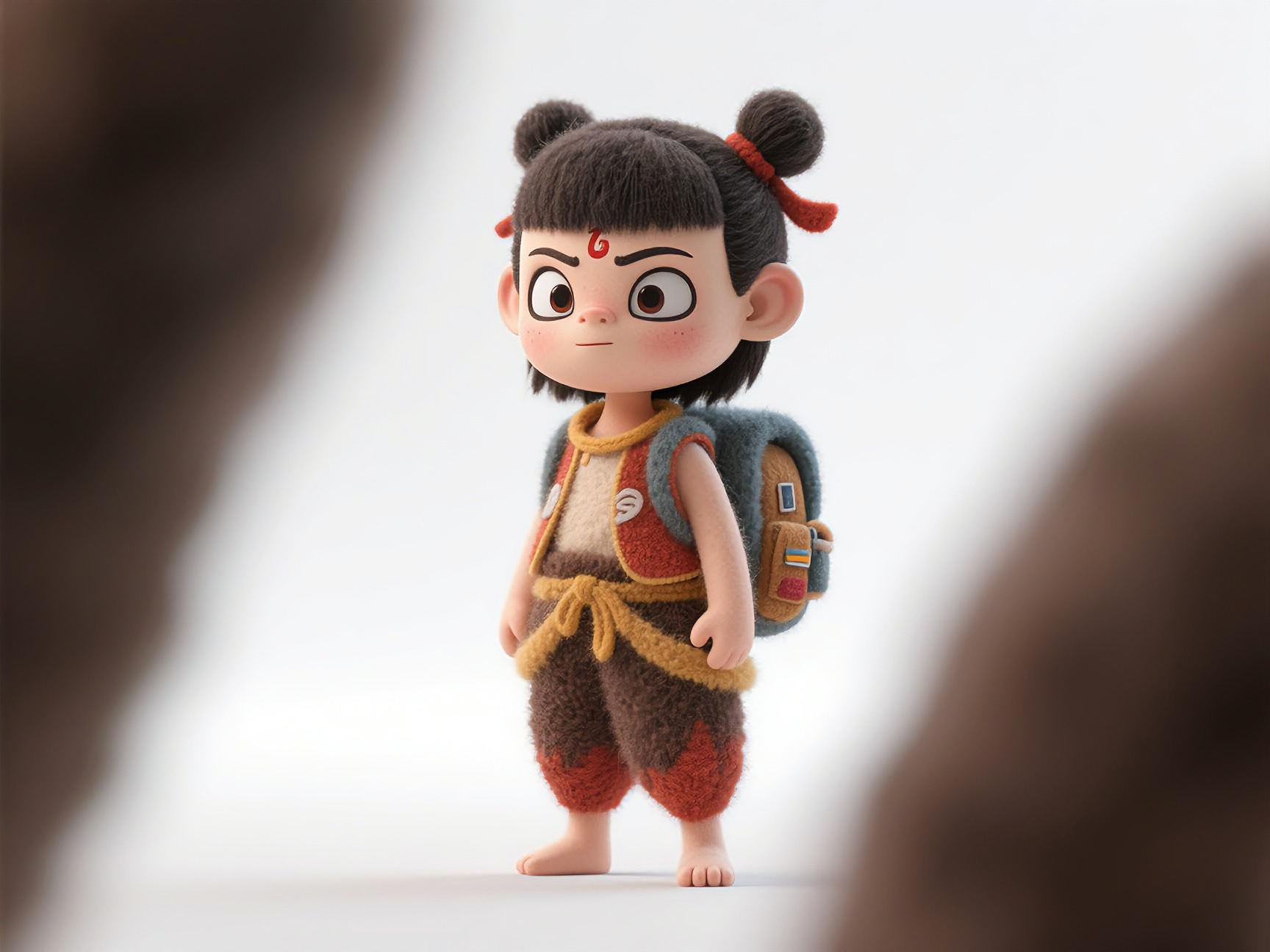 Nezha Carrying a School Bag - Print-in-Place by why MakerWorld ...