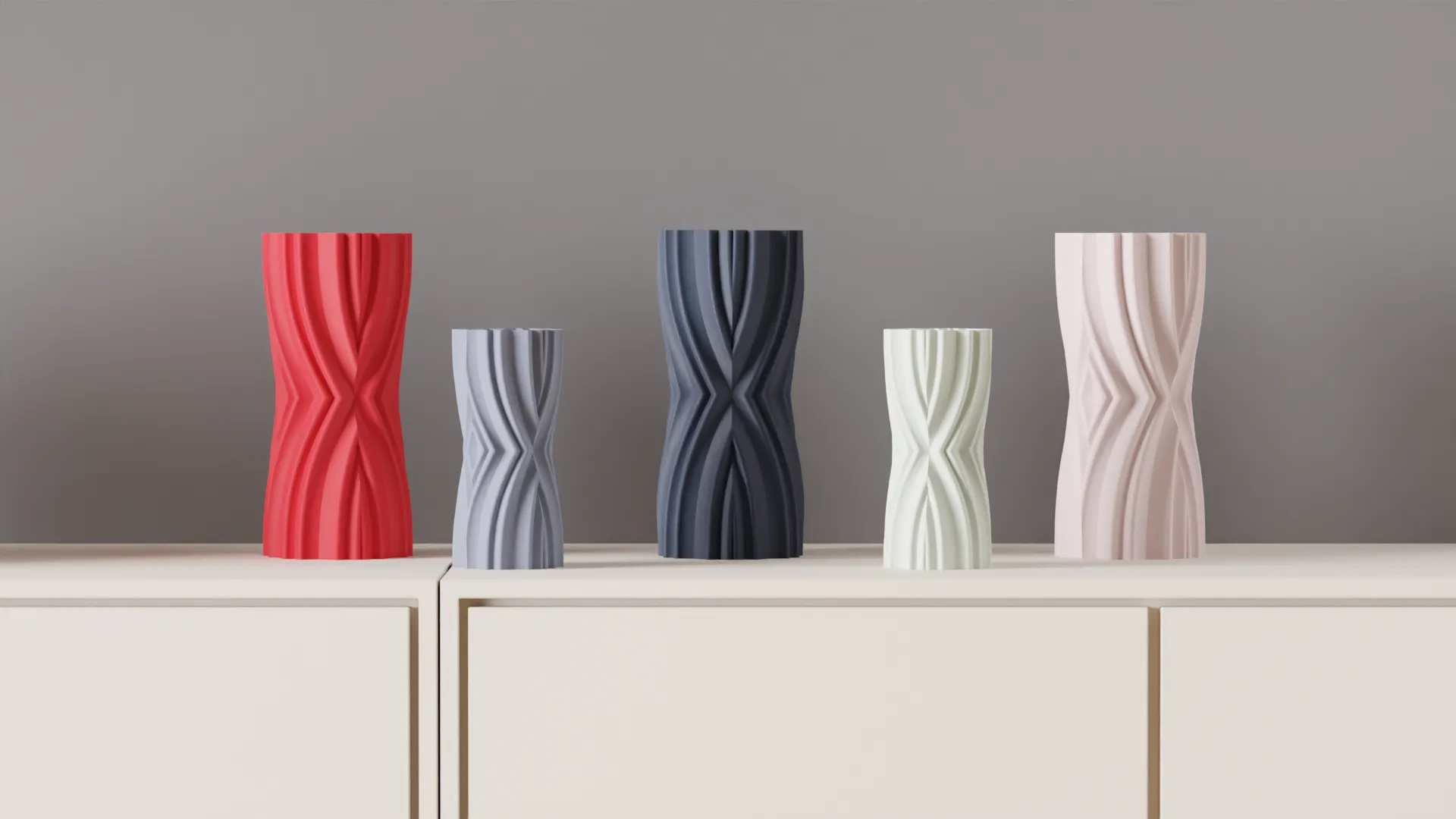 Modern Vase. Two Part Interlocking Vase. - Free 3D Print Model - MakerWorld
