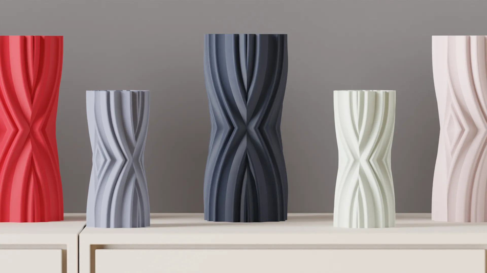 Modern Vase. Two Part Interlocking Vase. - Free 3D Print Model - MakerWorld