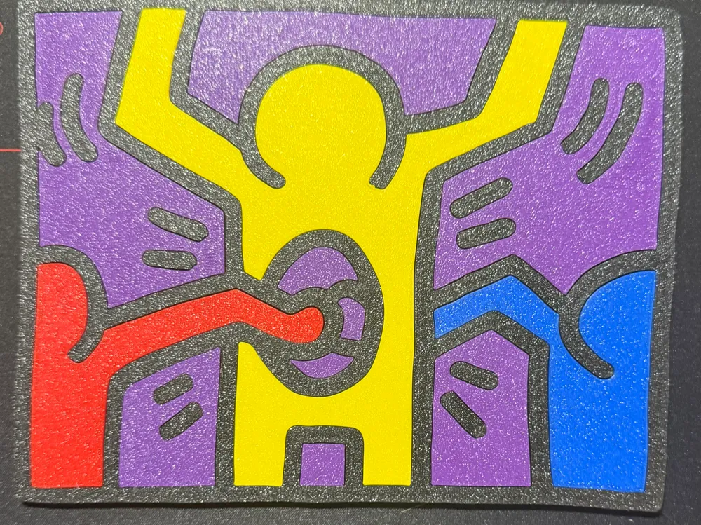 Keith Haring - Free 3D Print Model - MakerWorld
