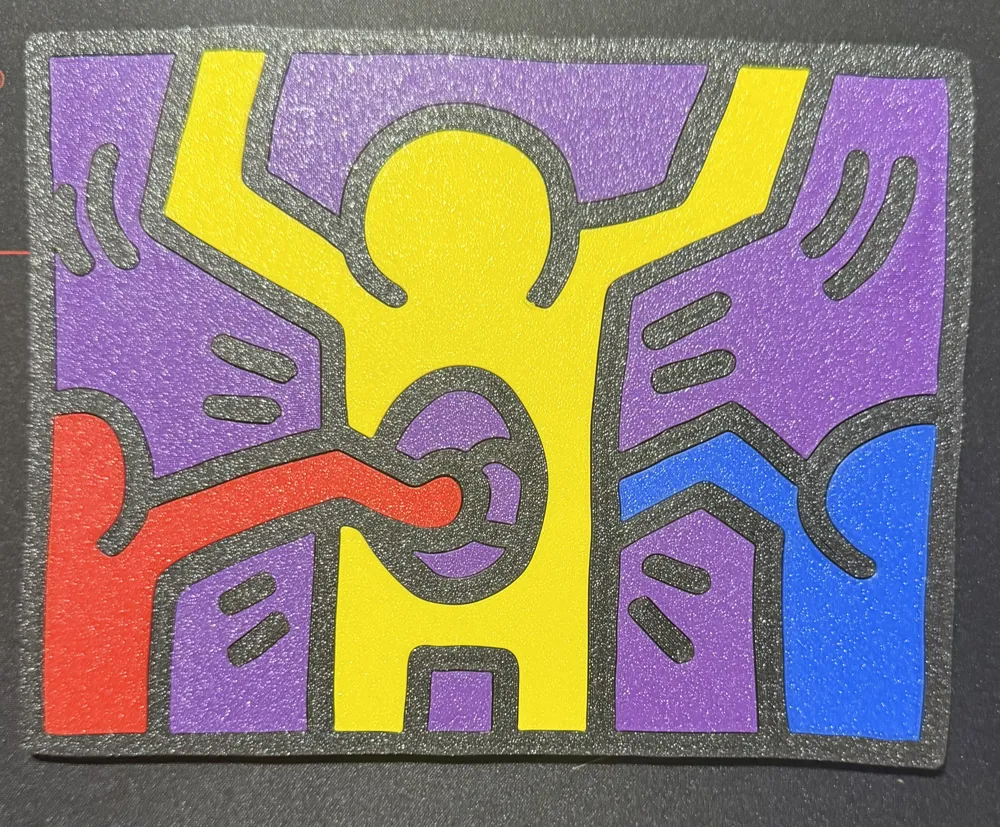 Keith Haring - Free 3D Print Model - MakerWorld