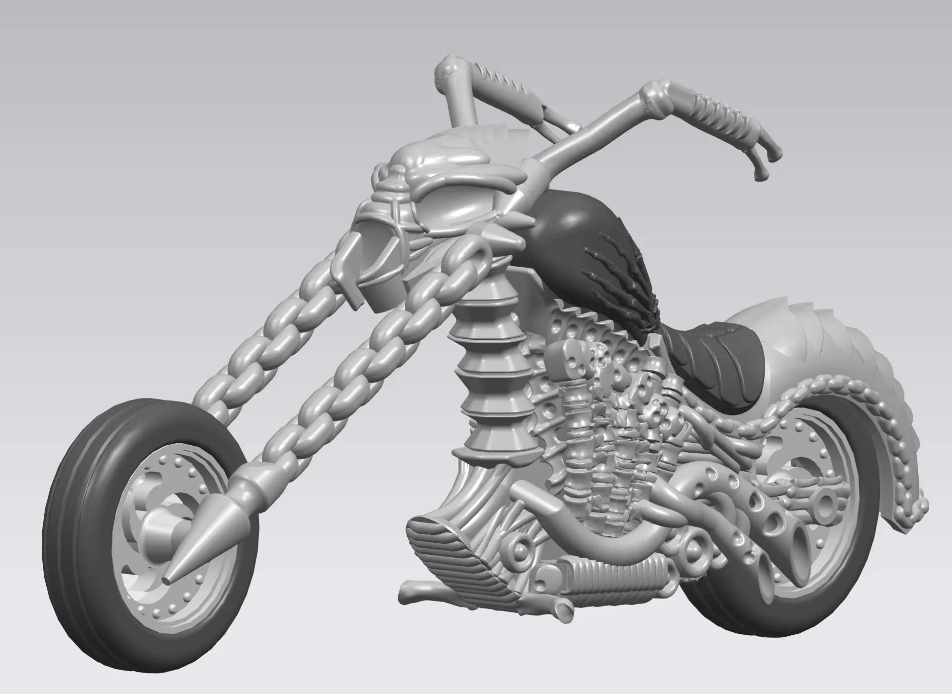 Ghost Rider's motorcycle by W.drop2027 MakerWorld: Download Free 3D Models