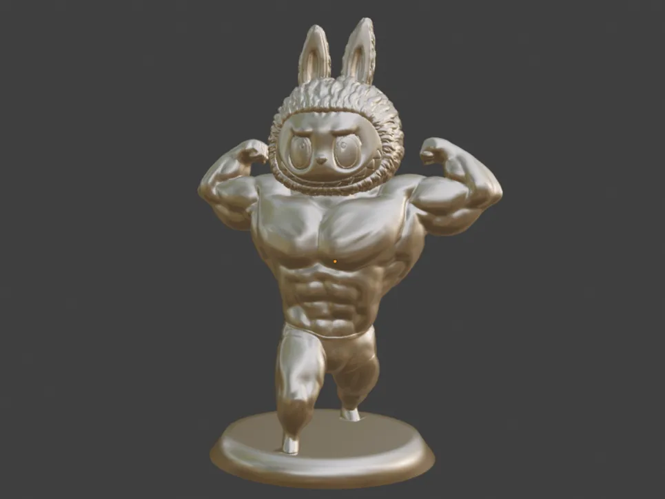 Muscle Labubu by Aliblre MakerWorld: Download Free 3D Models
