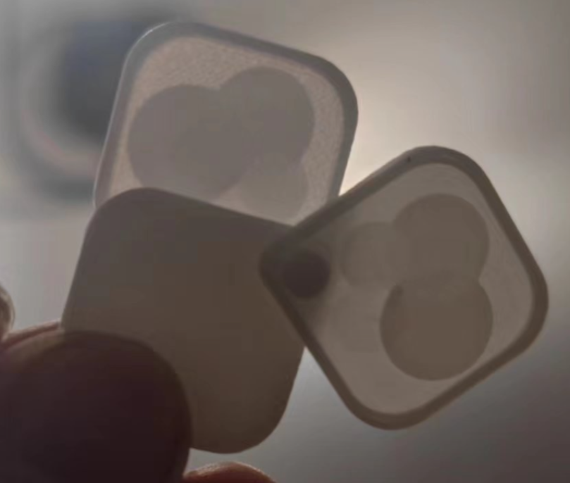 Translucent negative photo, material translucency test piece by ...