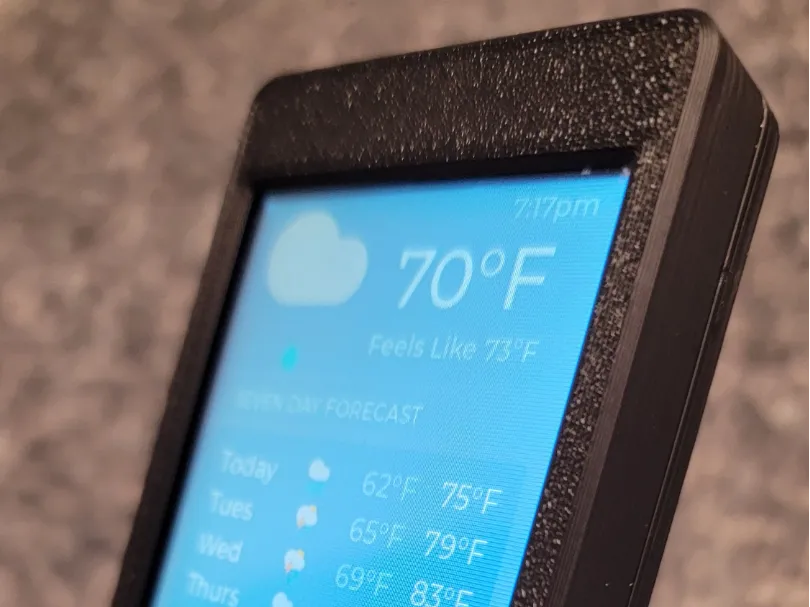 Wall mount Aura, Smart Weather Forecast Display - Free 3D Print Model ...