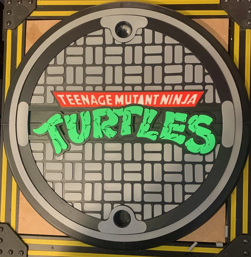 TMNT Manhole Cover - Free 3D Print Model - MakerWorld