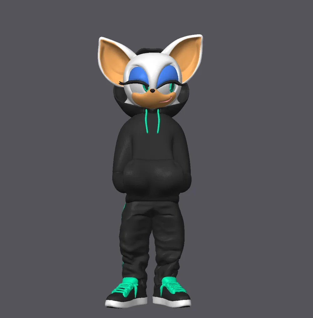 Urban Style Rouge the Bat (Sonic Edition) 3D Model by Ryan MakerWorld ...