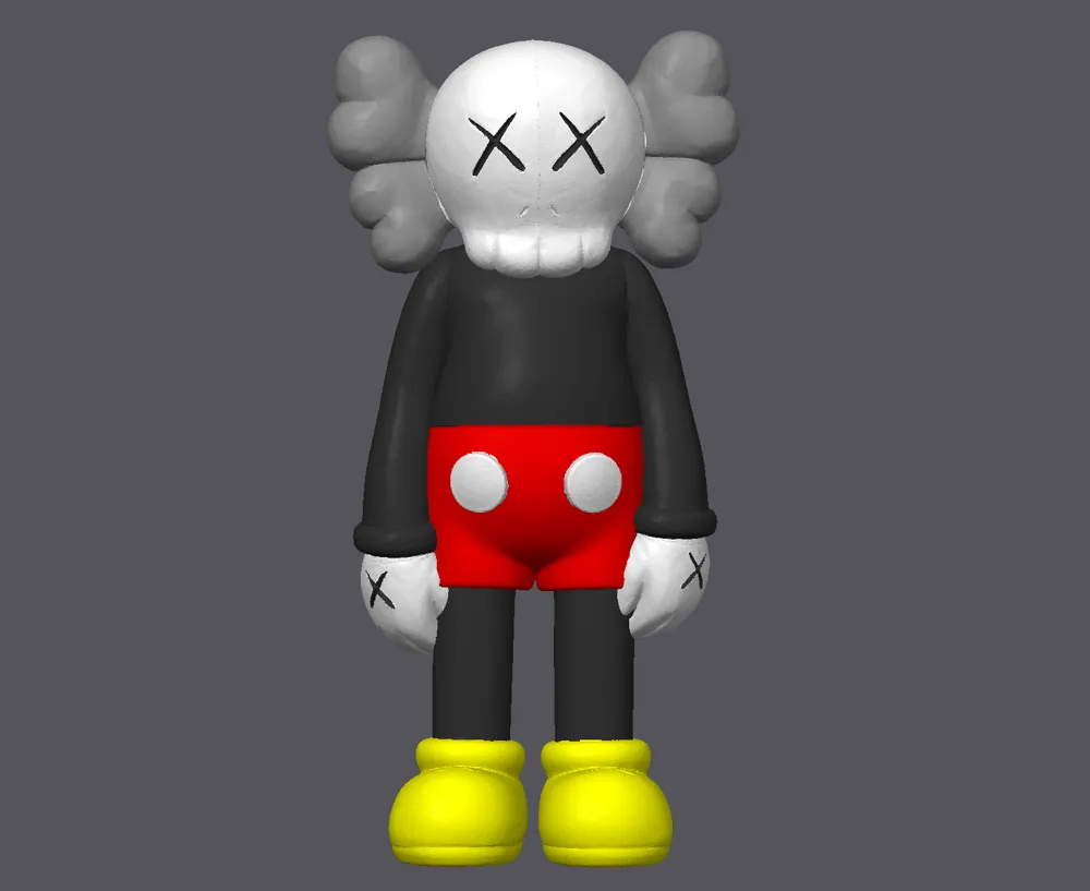 KAWS Figure Full Body Pre-Colored & AMS-Ready - Free 3D Print Model ...