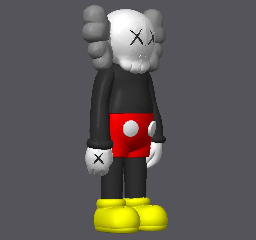 KAWS Figure Full Body Pre-Colored & AMS-Ready - Free 3D Print Model ...