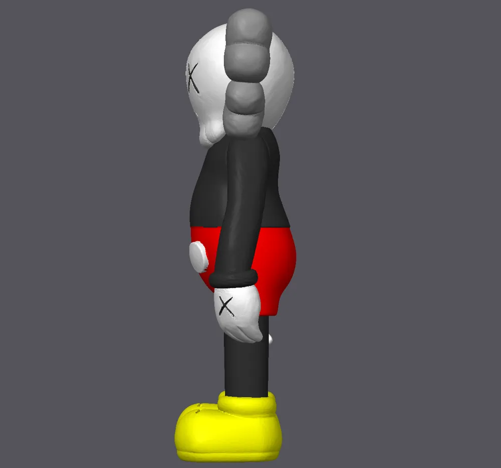 KAWS Figure Full Body Pre-Colored & AMS-Ready - Free 3D Print Model ...